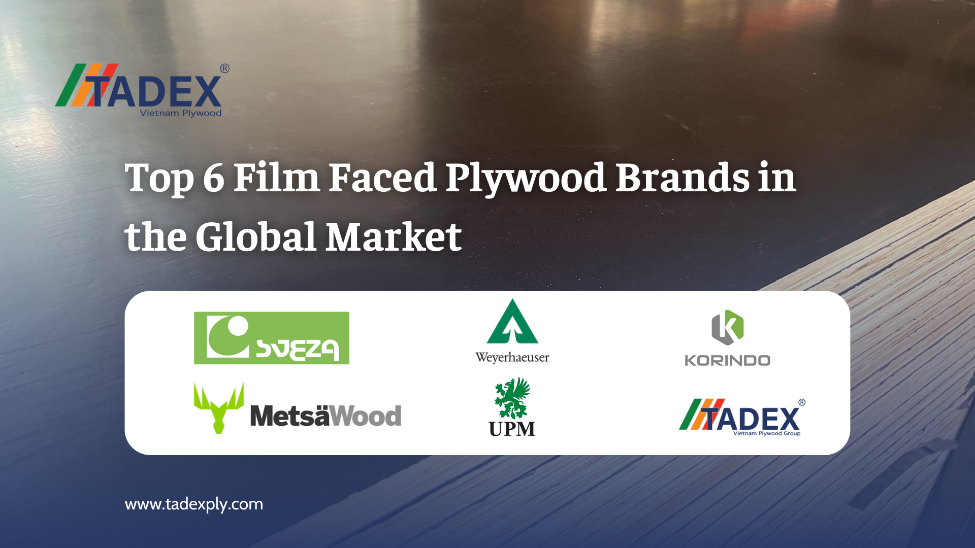 Top 6 Film Faced Plywood Brands in the Global Market - Tadex Ply